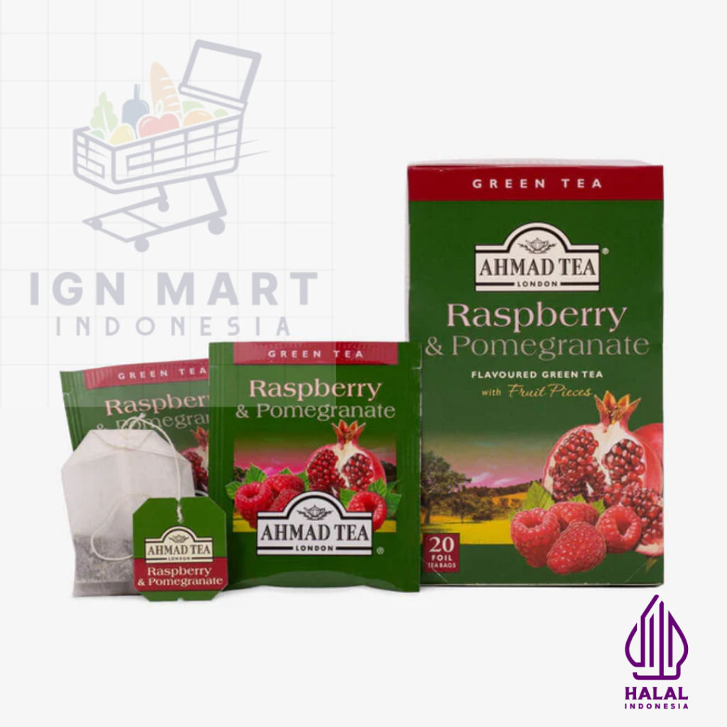 Jual Tea / Teh Ahmad Tea Raspberry & Pomegranate Flavoured - Green Tea ...