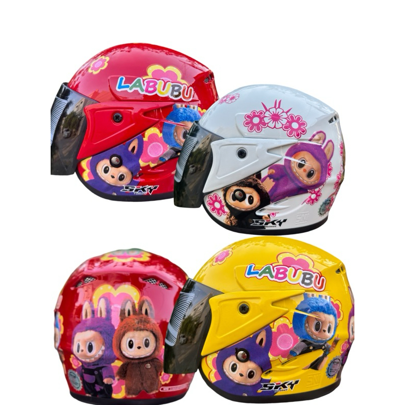 Jual Helm anak untuk usia 3-7 tahun labubu terlaris dan termurah sni ...