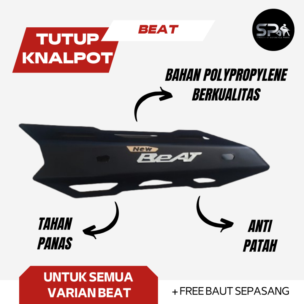Jual COVER TAMENG TUTUP KNALPOT BEAT UNIVERSAL GRATIS BAUT BAHAN ...