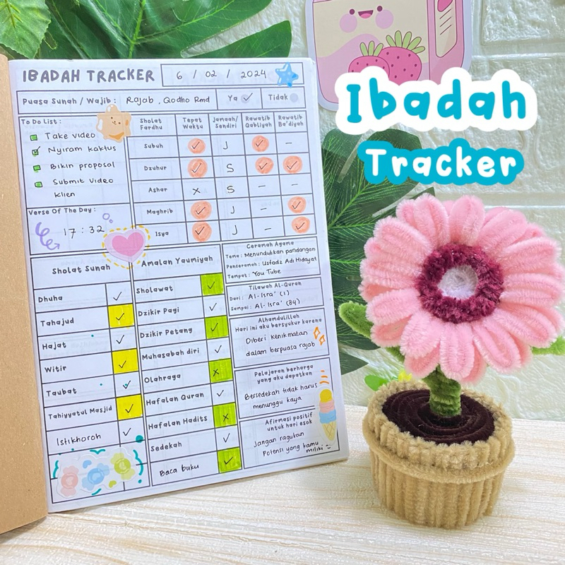 Jual Buku Ibadah Tracker Ibadah Planner Aesthetic | Shopee Indonesia