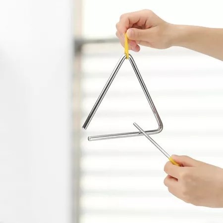 Jual Alat Musik Triangle Instrument 4/6/8 inc /Triangle Pekusi /ALAT ...