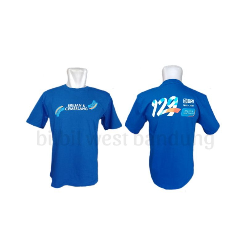 Jual Kaos HUT BANK BRI 129 Dewasa BiruKaos BUMN Sesuai SE-BRI Bahan ...