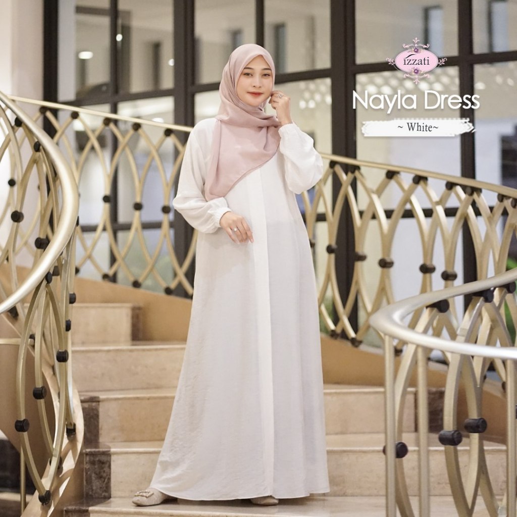 Jual Gamis Putih Wanita Kekinian By Izzati Muslimah | Shopee Indonesia