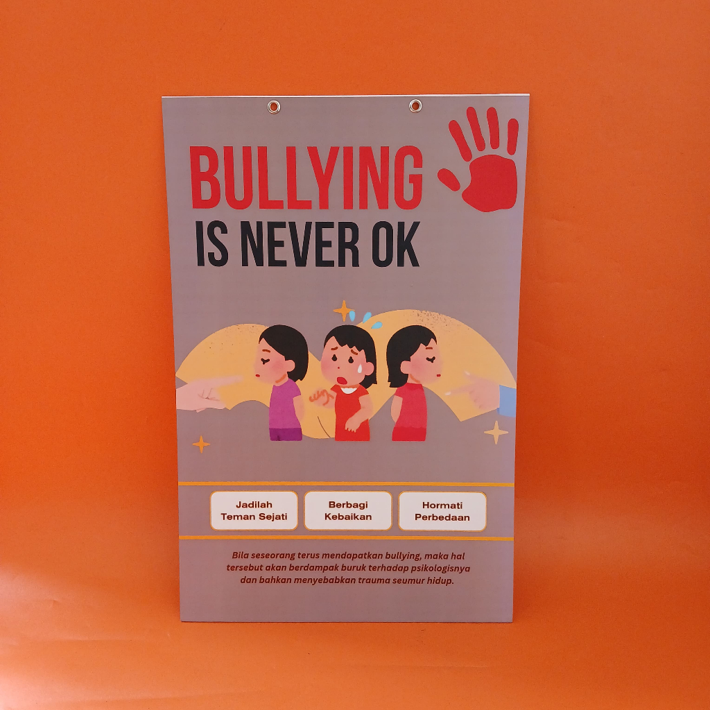 Jual Hard Poster A3 Stop Bullying - Hard Poster Bullying Is Never Ok ...