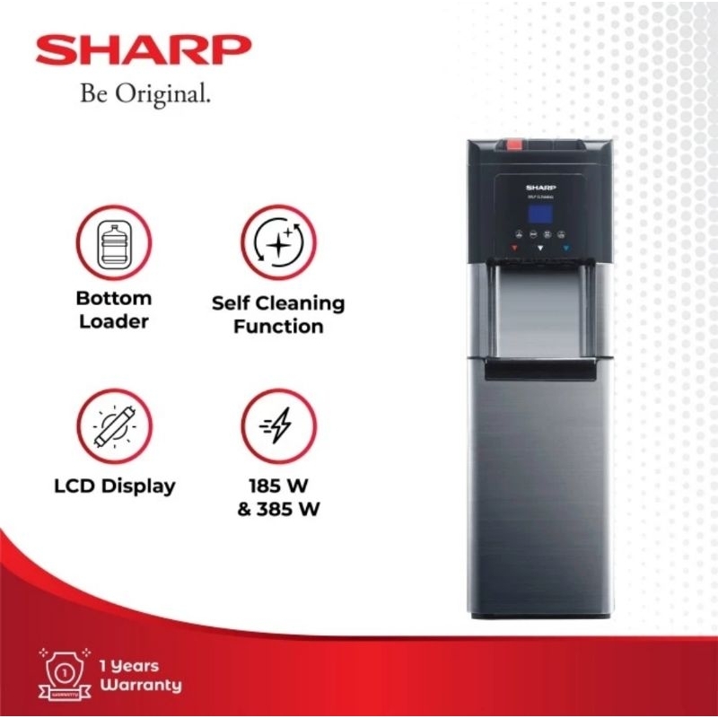 Jual SHARP WATER DISPENSER GALON BAWAH SELF CLEANING DIGITAL SWD-75EHL ...