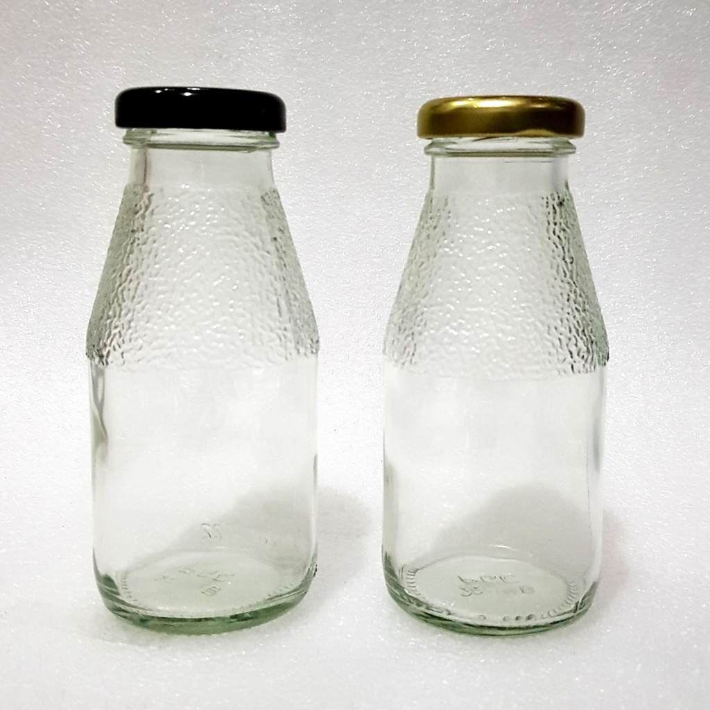 Jual / 6 (ENAM) 200ML Botol Juice 200ml EMBOSS Kulit Jeruk / Syrup ...