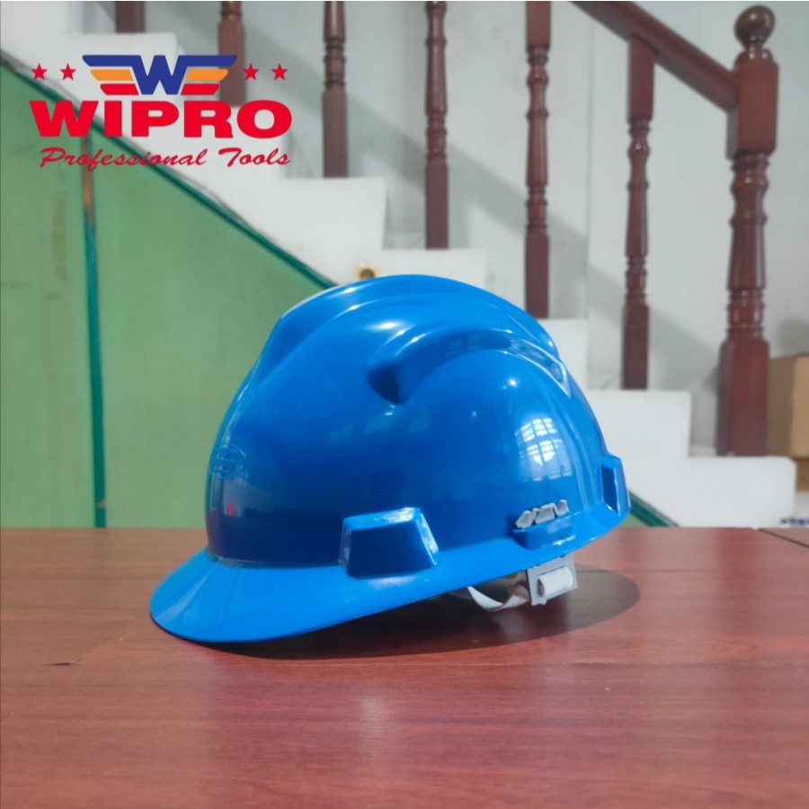 Jual Helm Safety Proyek Model MSA Merk Wipro Biru Wipro Helm Proyek ...