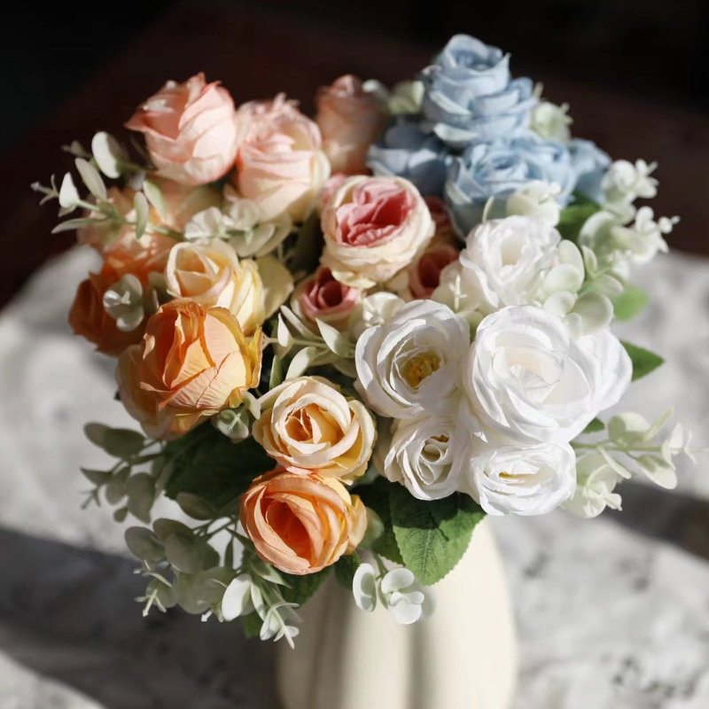 Jual Bunga Mawar Persian Artificial Buket Bouquet Bunga Palsu Plastik ...