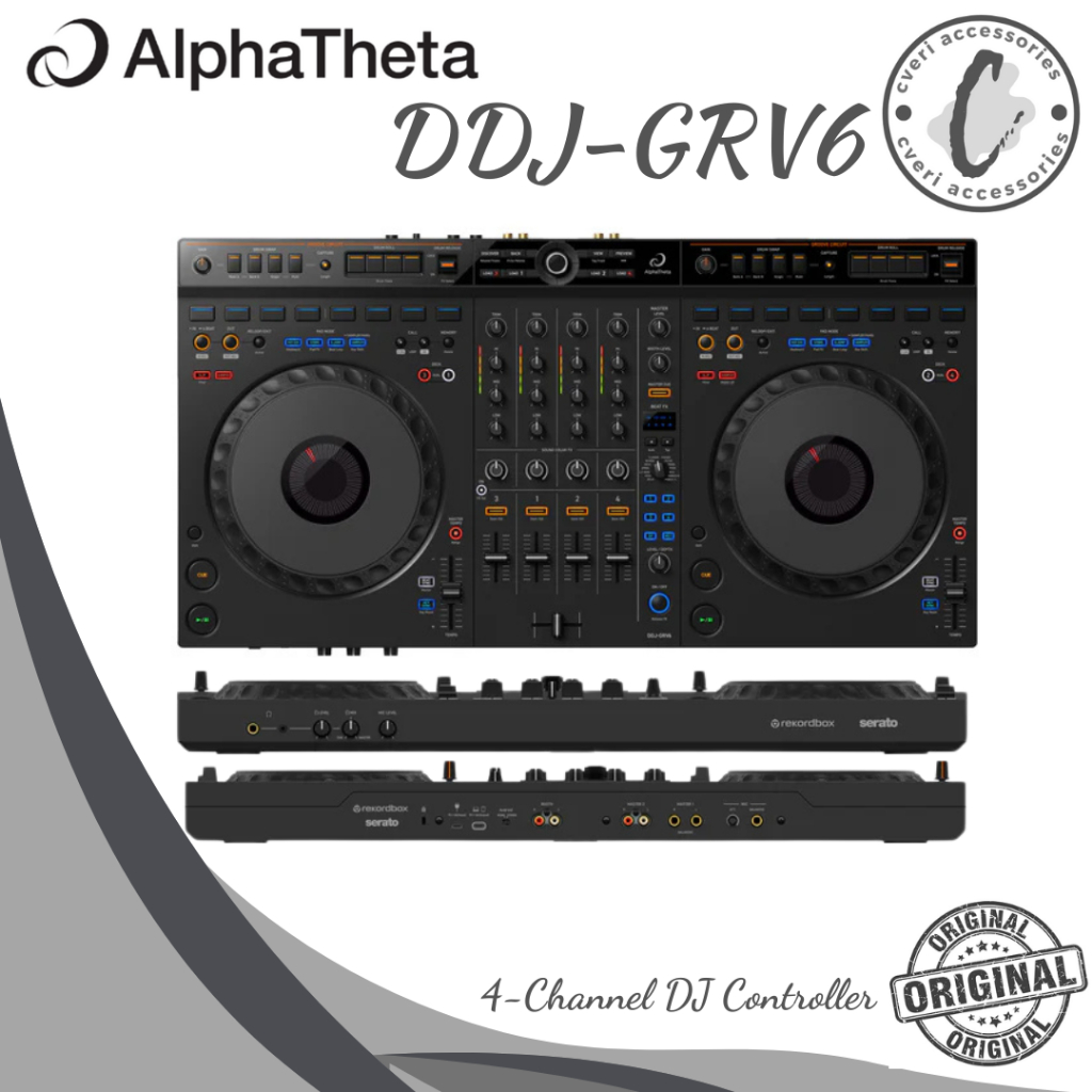 Jual Alpha Theta DDJ-GRV6 4-Channel DJ Controller Original DDJ-GRV-6 ...