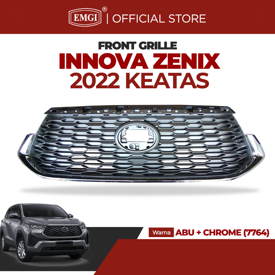 Jual EMGI - Front Grille Innova Zenix 2022 2023 2024 ABU CHROME ...