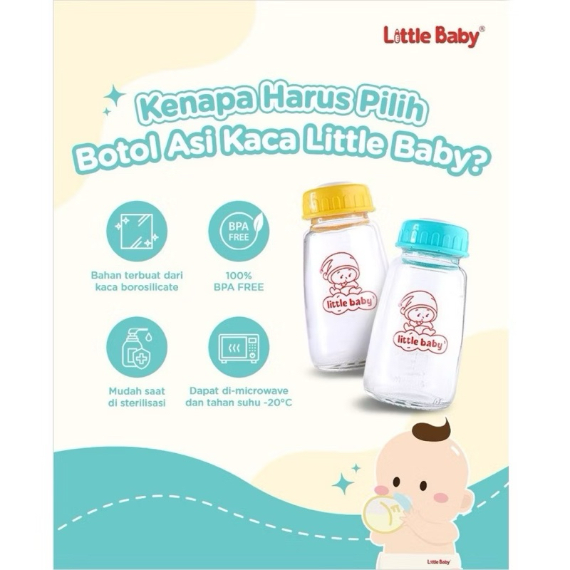 Jual Little baby botol kaca ASI 150ml | Shopee Indonesia