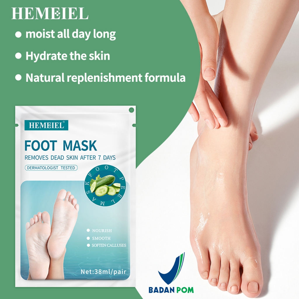 Jual BPOM HEMEIEL Exfoliating Foot Peeling Mask Cucumber Masker Kaki ...