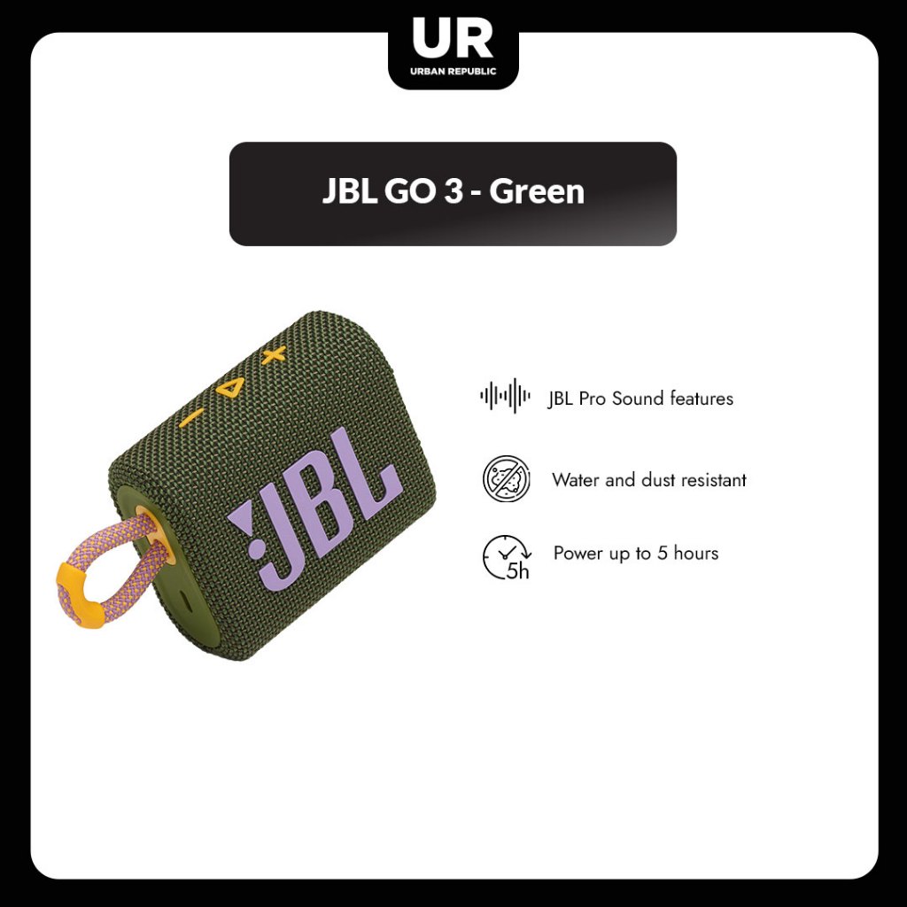 Jual JBL GO 3 - Green | Shopee Indonesia