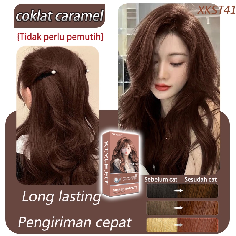Jual 【Bahan terbaru】STYLE FIT cat rambut* 200ml Tidak merusak rambut ...