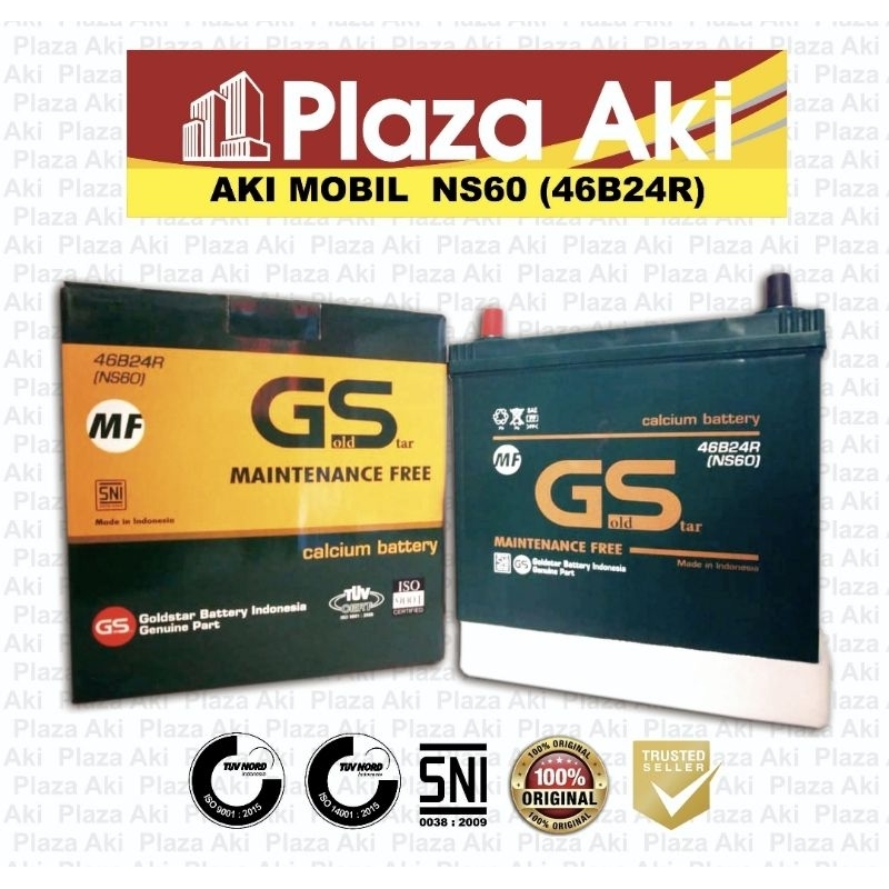 Jual Aki Kering Mobil Toyota Avanza Rush DAIHATSU Xenia Terios SUZUKI APV NS60 12V45Ah alt. GS ...