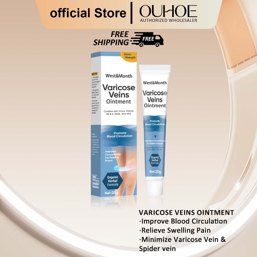 Jual West&Month Varicose Veins Ointment 20g Obat Varises Kaki Dan Betis ...