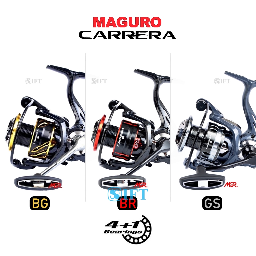 Jual Reel MAGURO CARRERA BG/BR/GS | Power Handle | 1000 s/d 6000 | Kolam Sungai Danau Laut IFT ...
