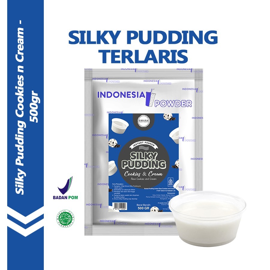Jual [SILKY PUDDING] Bubuk Silky Pudding Rasa Cookies and Cream 500 Gr ...