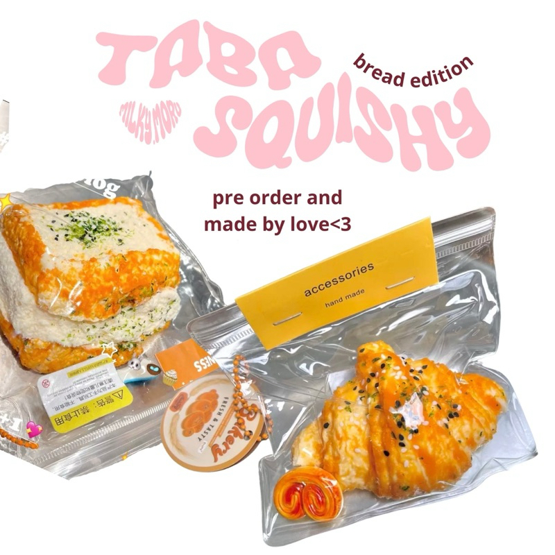 Jual Taba Squishy Bread by Milky Moru | squishy taba lucu roti | Shopee ...