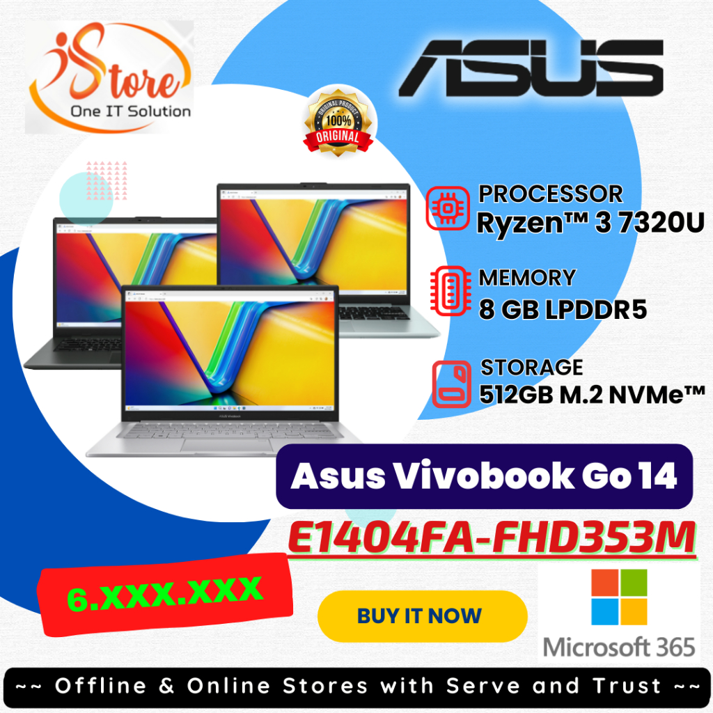 Jual Asus Vivobook Go 14 E1404 FA FHD351M FHD352M FHD353M/AMD Ryzen 3 ...