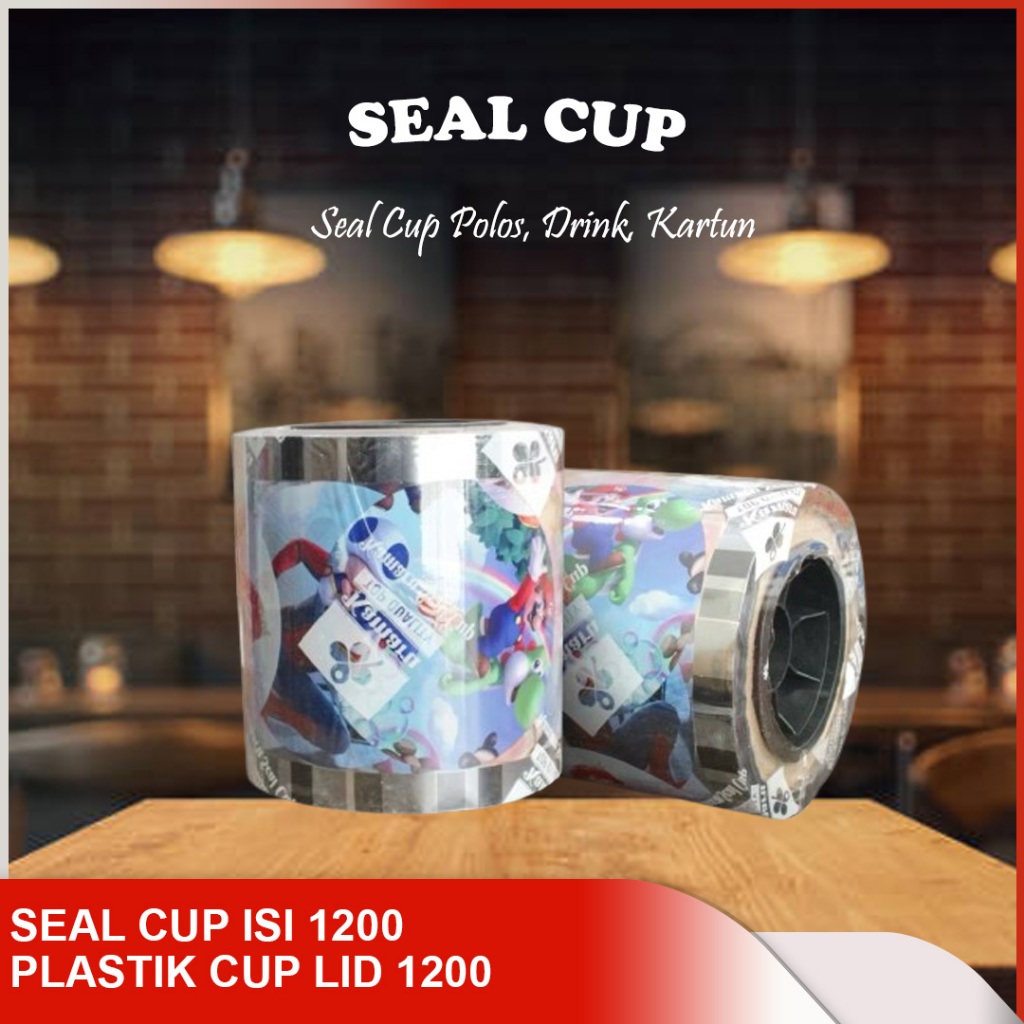 Jual PLASTIK LID CUP SEALER isi 1200 CUP SEAL / Lid Cup Sealer Polos ...