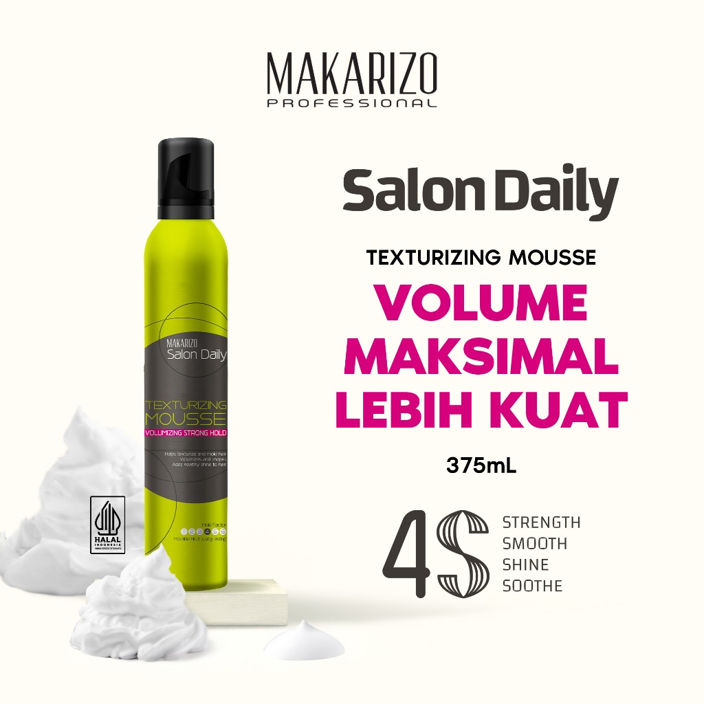 Jual Makarizo Professional Salon Daily Texturizing Mousse | Shopee ...