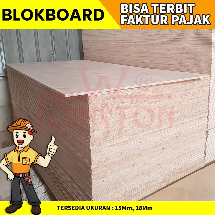 Jual Blokboard Melamin 1 Muka blokmin 18 MM / Blokmin 15 MM SINGLE FACE ...