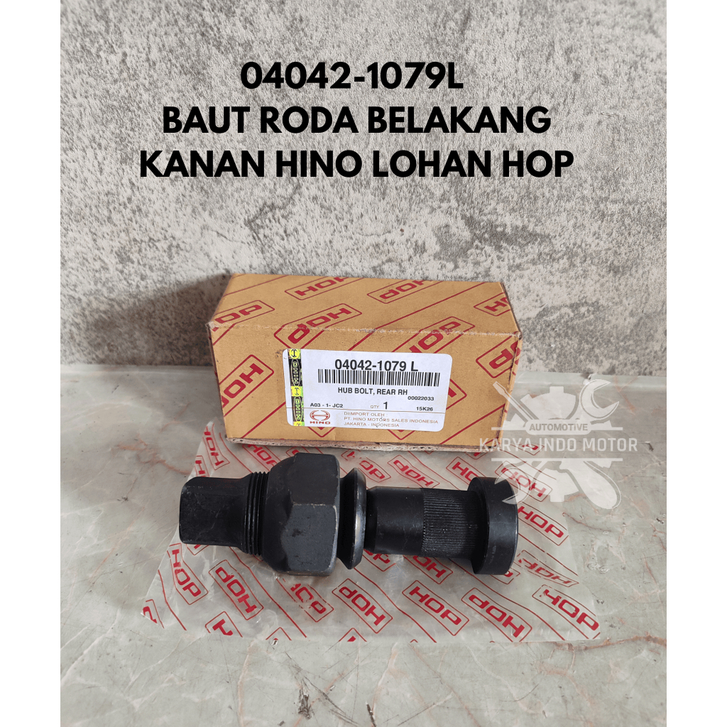Jual BAUT RODA BELAKANG HUB BOLT REAR KANAN RH HINO LOHAN HOP 04042 ...