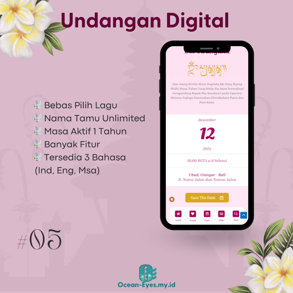 Jual UNDANGAN DIGITAL PERNIKAHAN | DIGITAL WEDDING INVITATION | MAJLIS ...