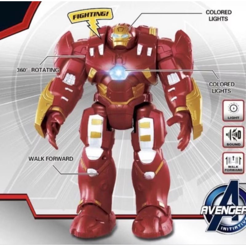 Jual mainan robot hulkbuster hulk ironman captain america avengers ...