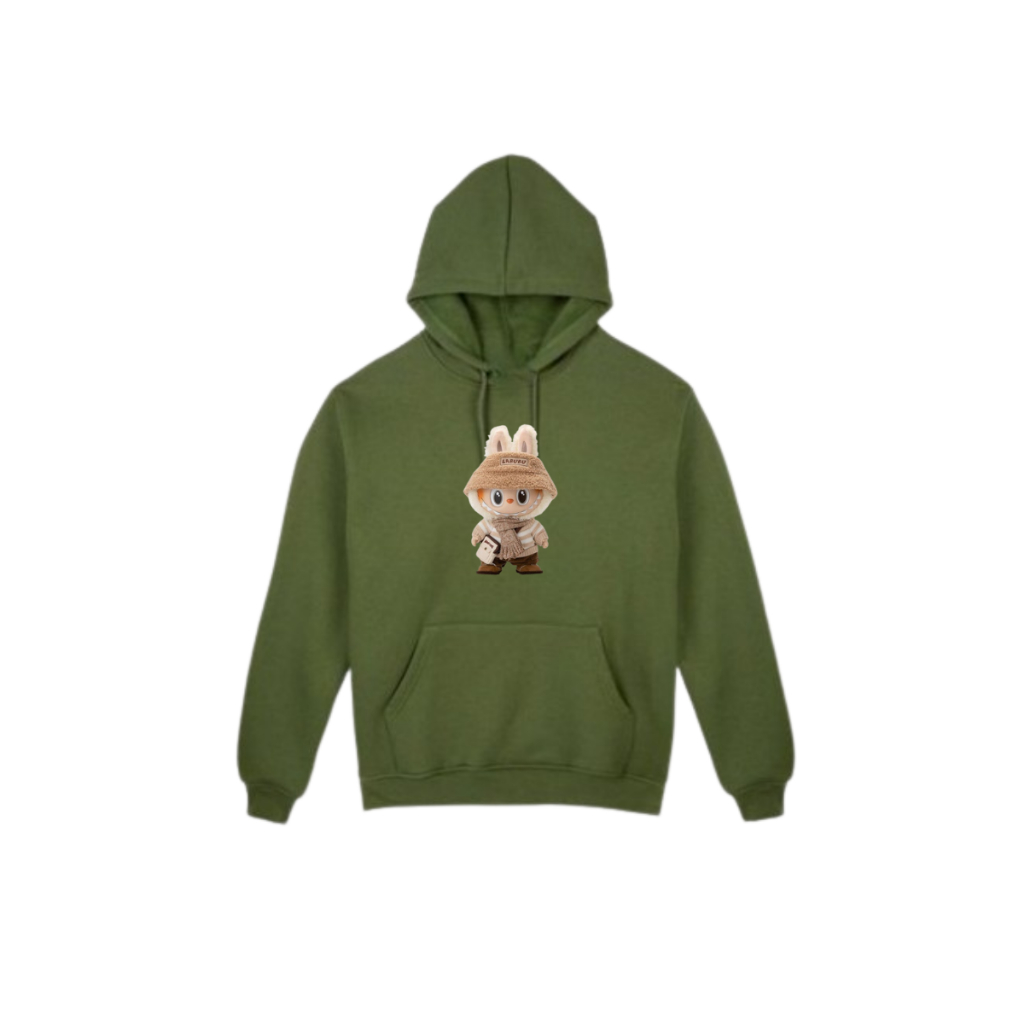 Jual Labubu Jaket Sweater Hoodie Distro Cewek Hijau Army Tebal | Shopee ...