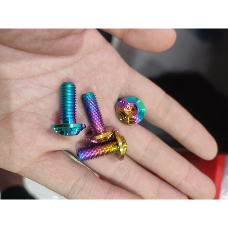 Jual HARGA SATUAN BAUT PIRINGAN TITANIUM MODEL RAINBOW STAR | Shopee ...