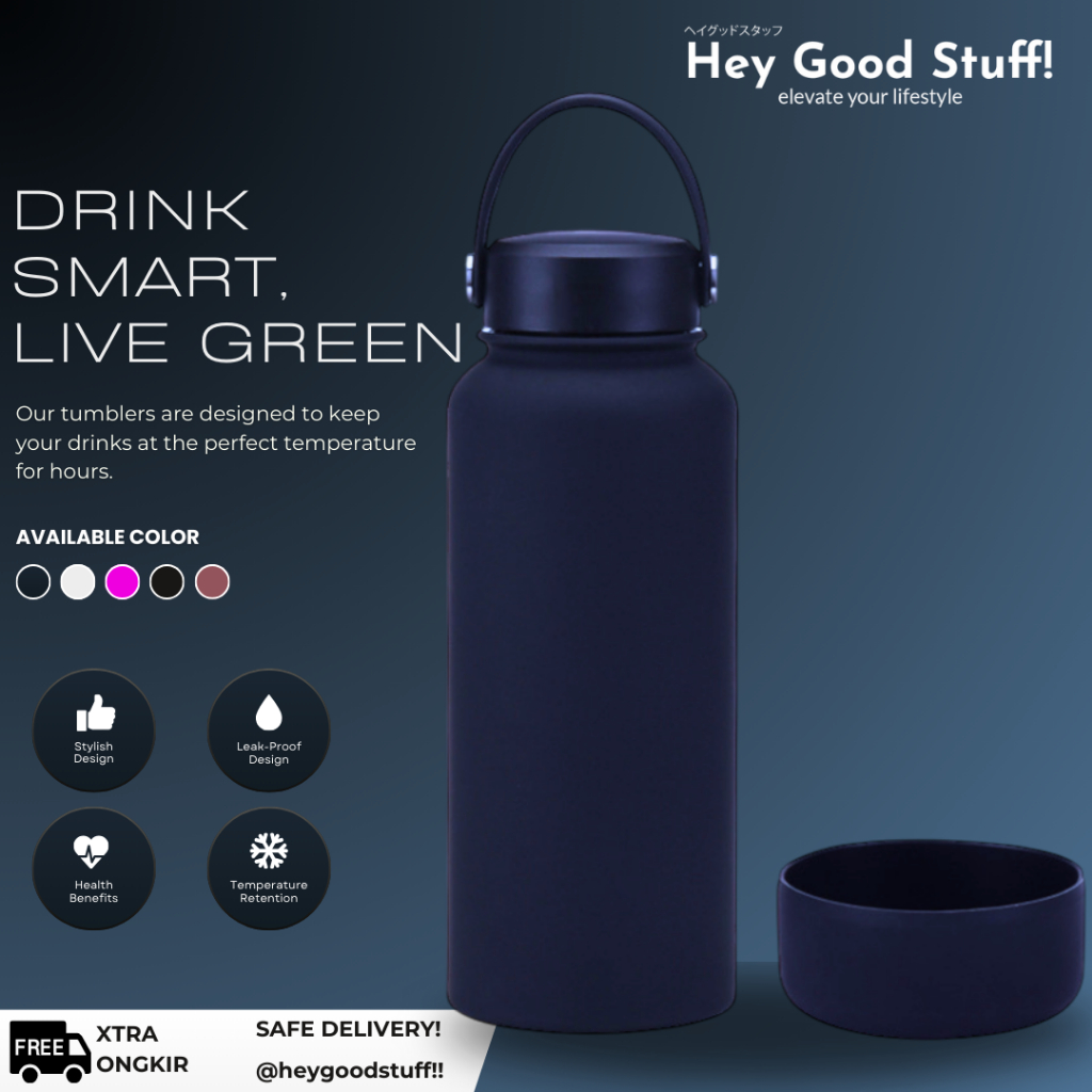 Jual Botol Minum Thermos Aesthetic Stainless Steel SUS304 Vacuum Flask ...