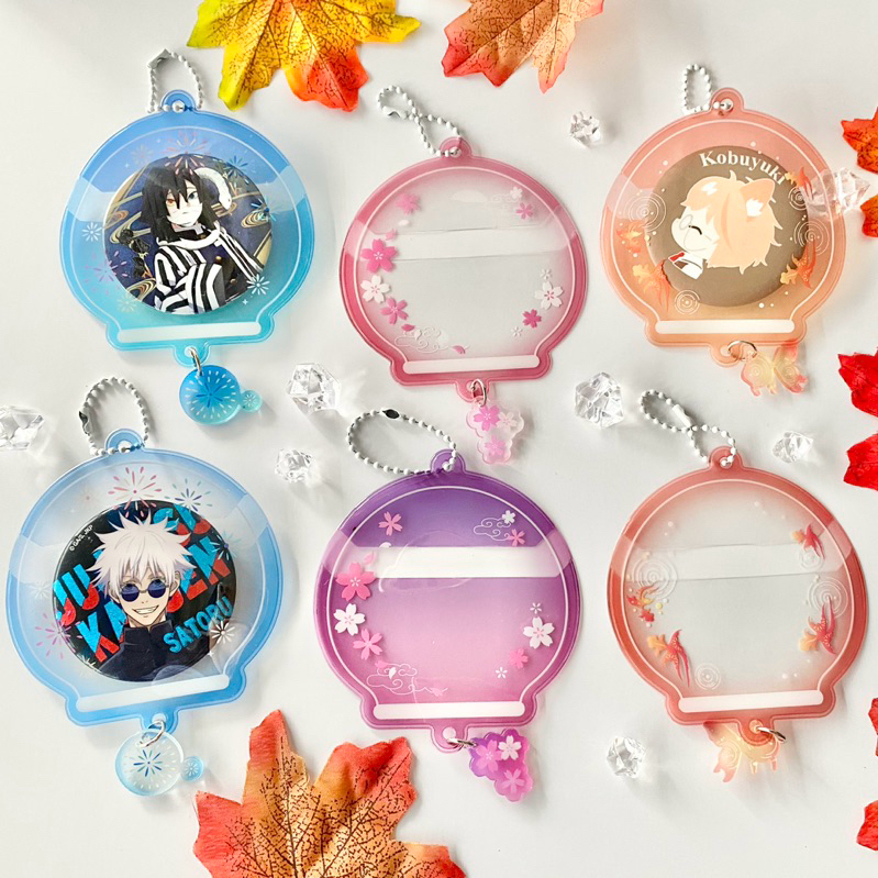 Jual PVC Badge Pin Protector Cover Japanese Wind Bell Chime style ...