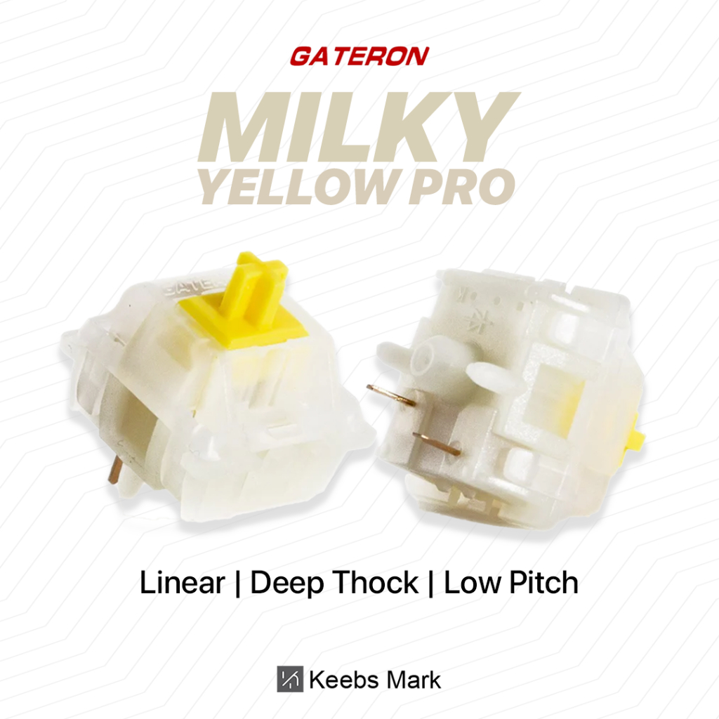 Jual Gateron Milky Yellow Pro KS-3 Linear Switch Mechanical Keyboard ...