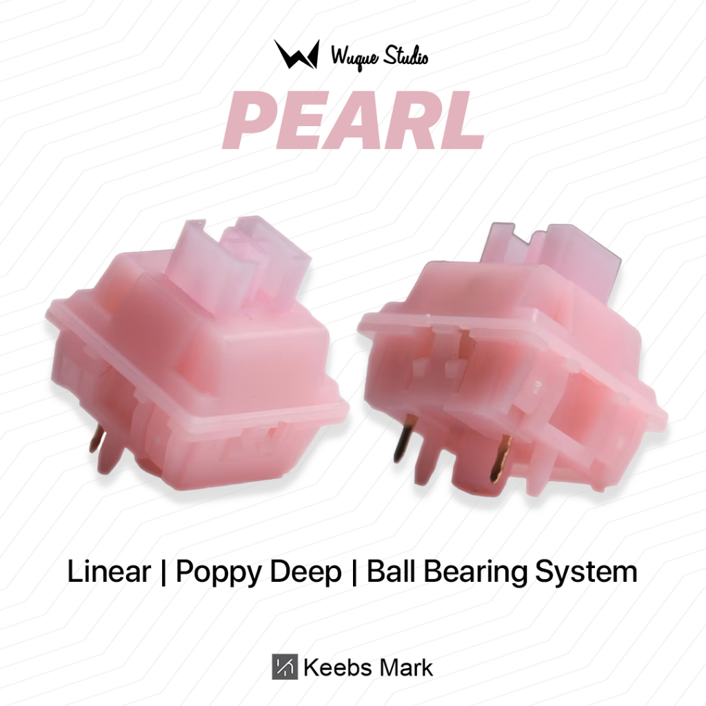 Jual WS Pearl Linear Switch Mechanical Keyboard | Shopee Indonesia