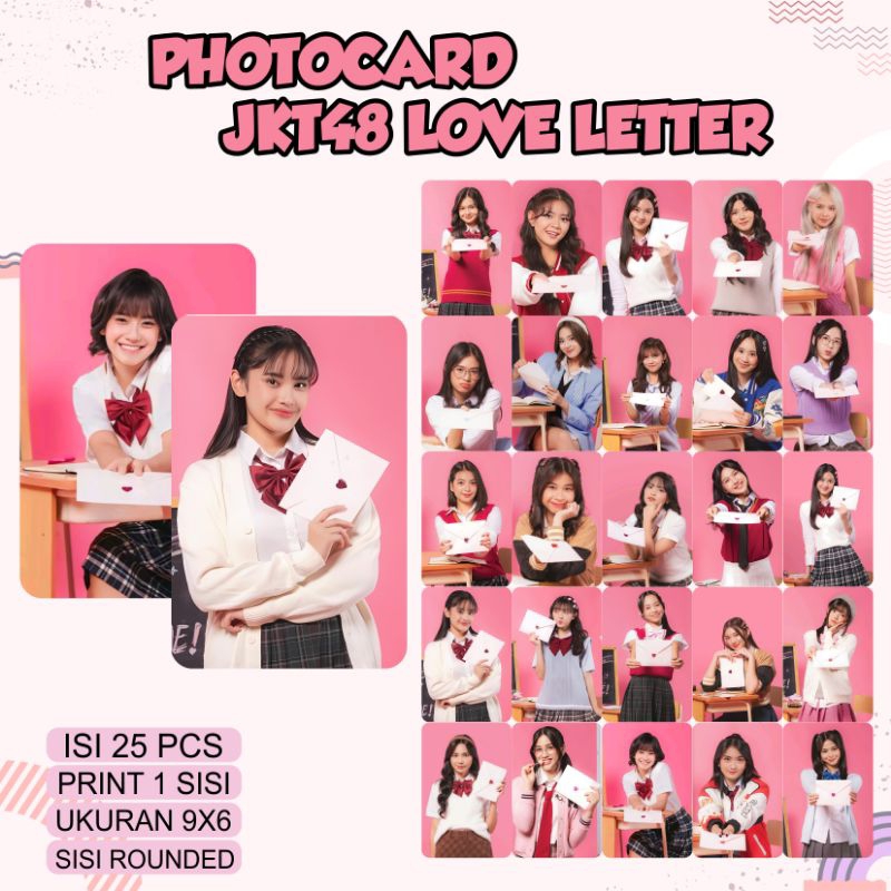 Jual (Free Sticker) Photocard JKT48 Love Letter Viral isi 25pcs ...