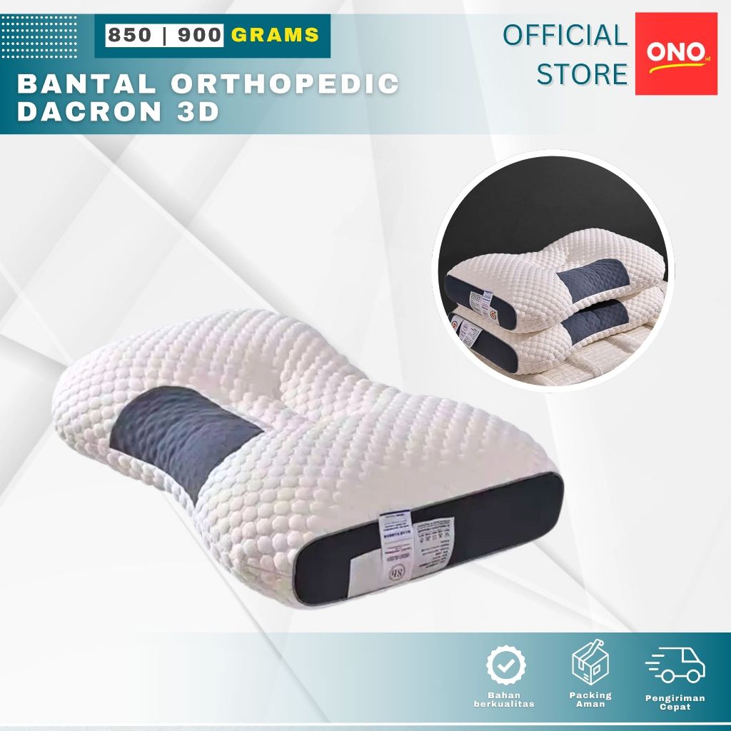 Jual ONOID Bantal Orthopedic Dacron 3D Kesehatan Pillow Massage Neck ...