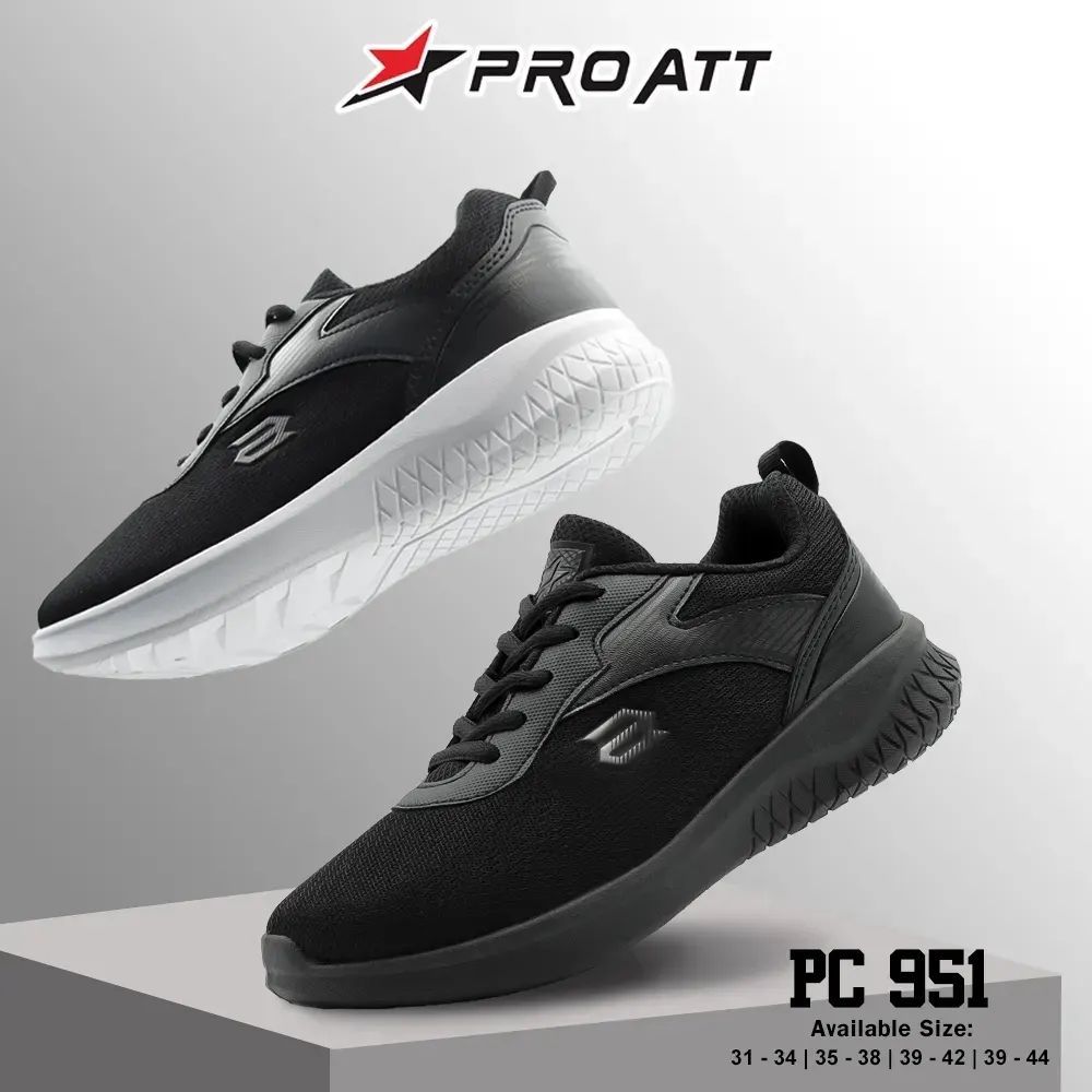 Jual PRO ATT PA 700 / PRO ATT PI 600 / PRO ATT PCW - SEPATU SEKOLAH TALI PRO ATT HITAM POLOS ...