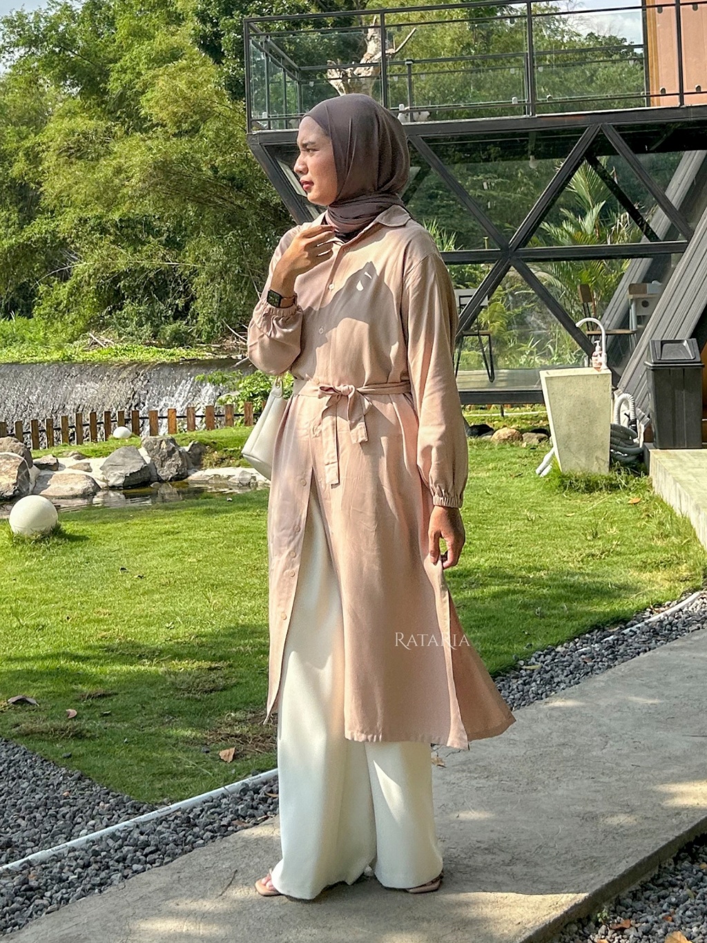 Jual Rataria - Dress Belted Elegance - Atasan Wanita - Dress Wanita ...