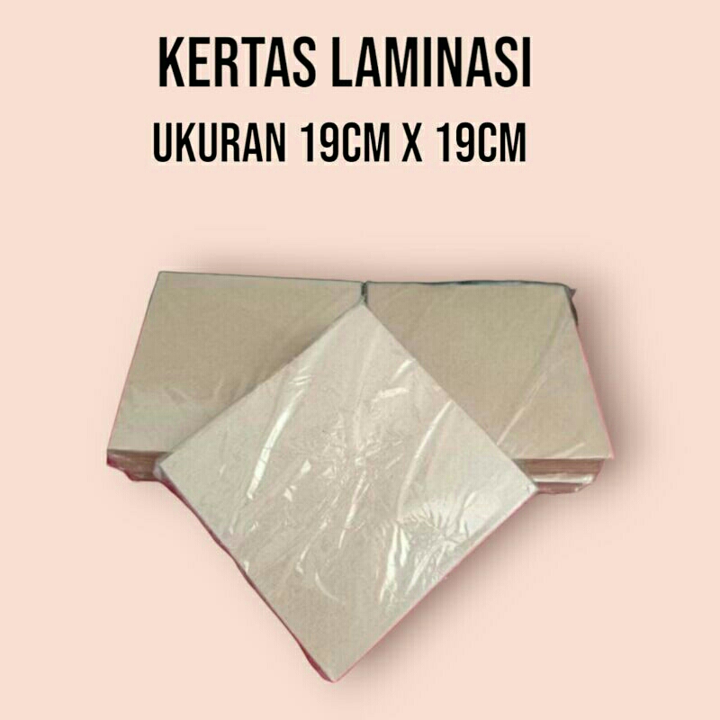 Jual KERTAS LAMINASI UKURAN 19cmx19cm | Shopee Indonesia