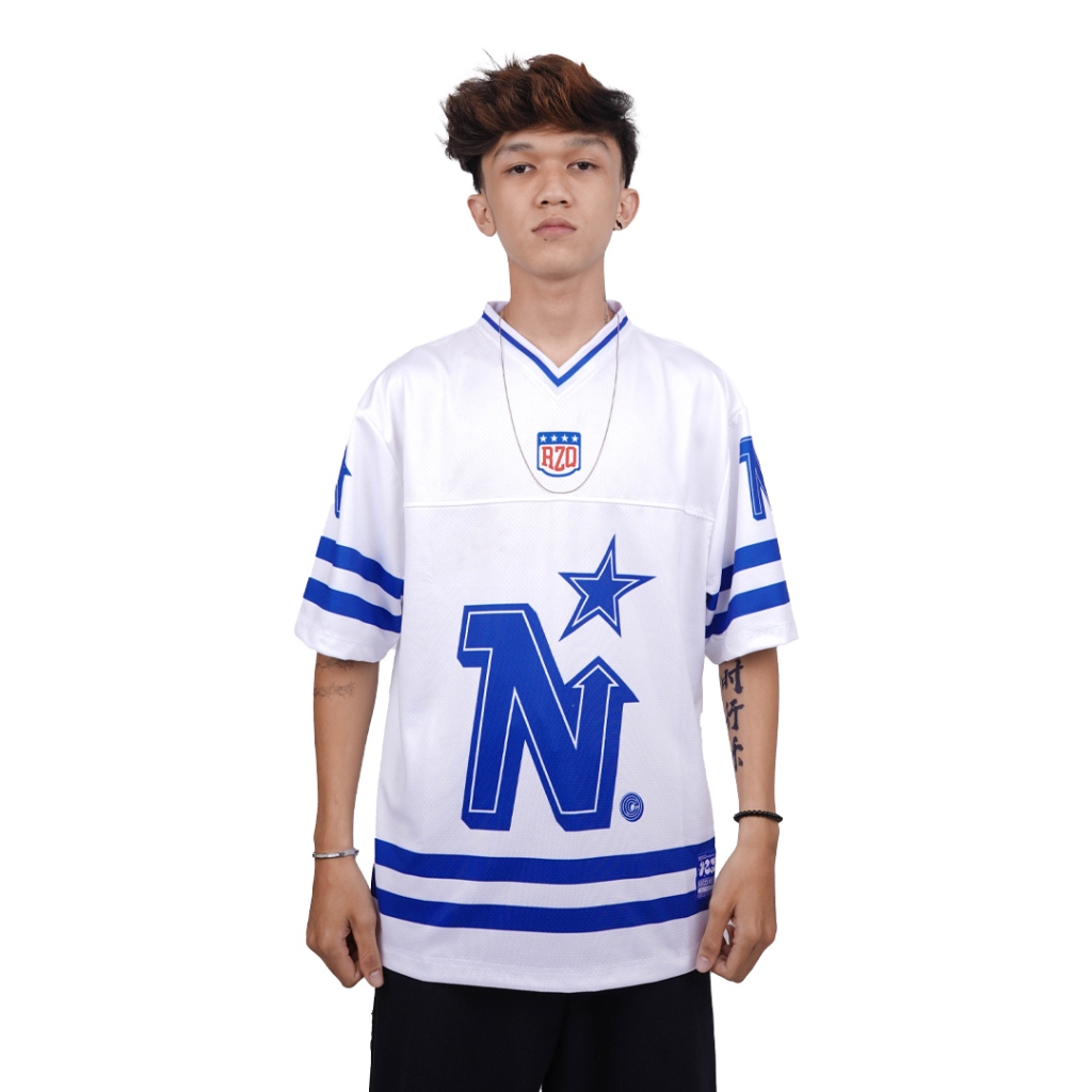 Jual RZQ / N / ALPHABET SERIES / Jersey / Oversize / Streetwear / Retro ...