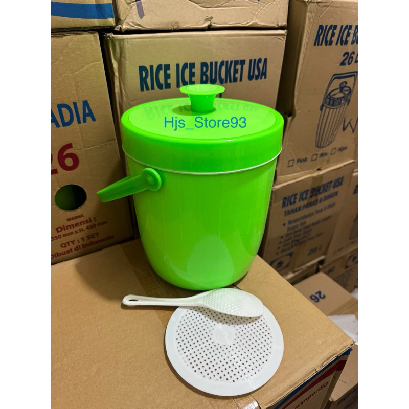 Jual tempat nasi rice bucket 6,5L usa / tempat es batu 6,5liter ...