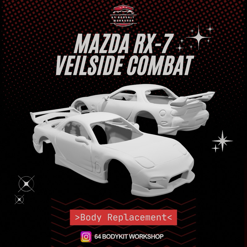 Jual Mazda RX-7 Veilside C-I (Combat Model) Body replacement for Hot ...