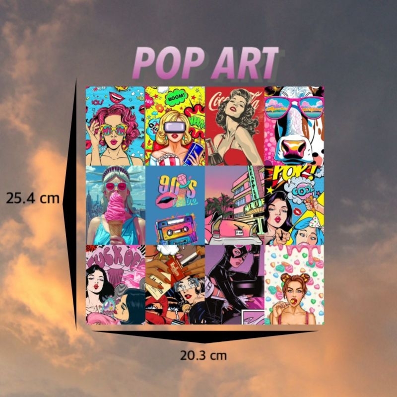 Jual poster dinding tema pop art murah ukuran A4 besar | Shopee Indonesia