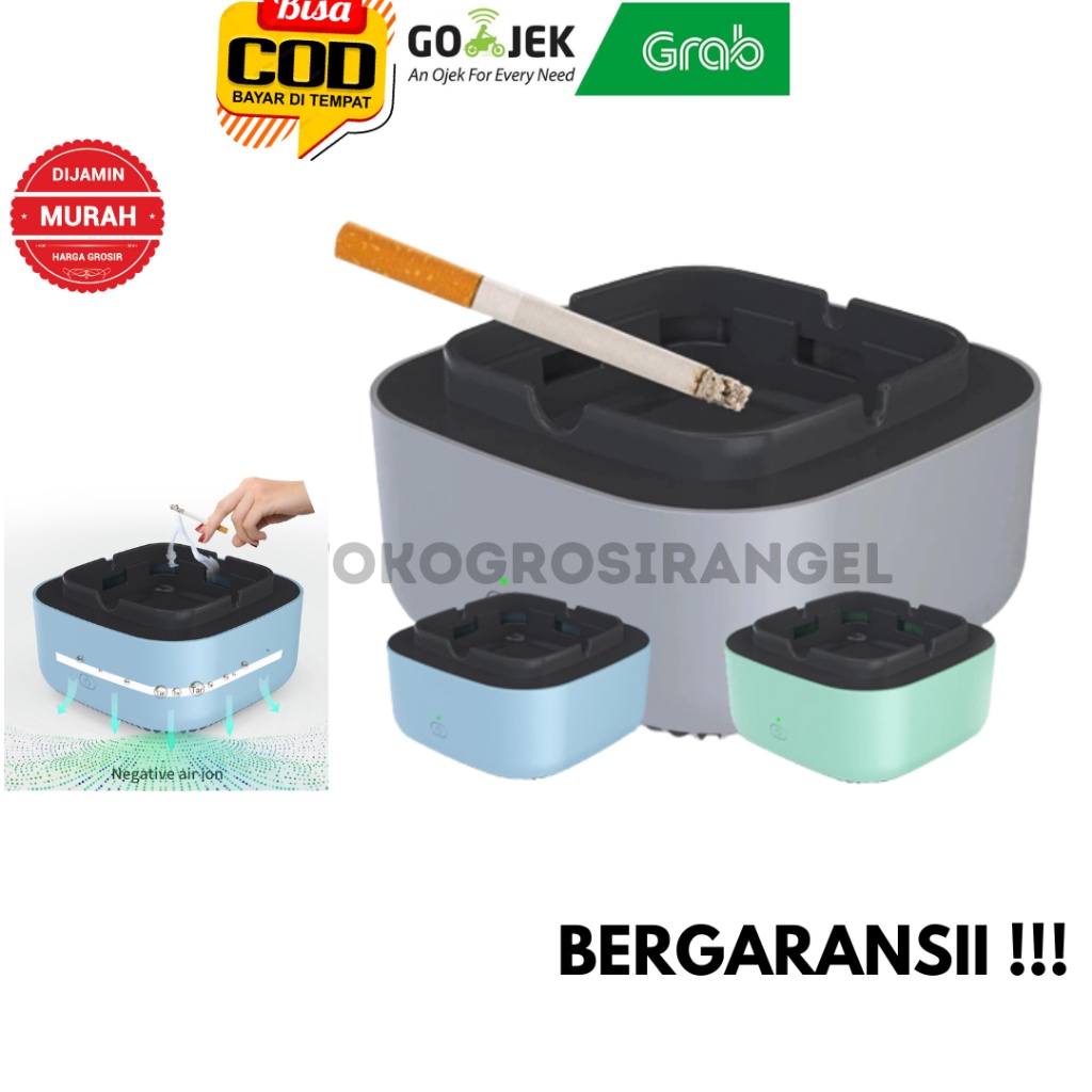 Jual Asbak Rokok Penghisap Asap Pembersih Udara Air Purifier Filter 3v ...