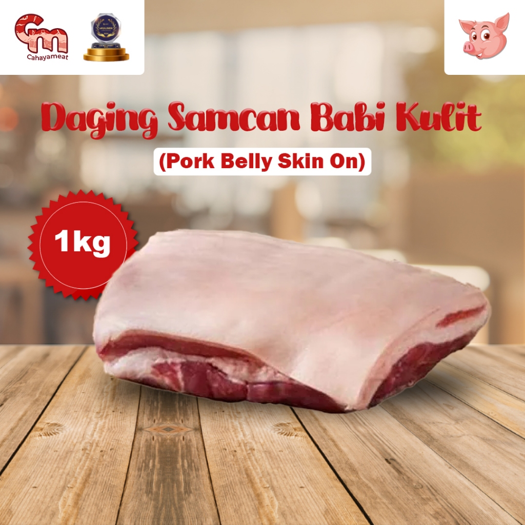 Jual Daging Samcan Babi Dengan Kulit Kualitas Premium Pork Belly Skin ...