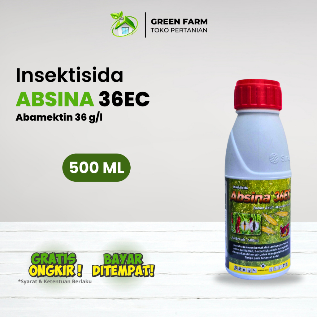 Jual Insektisida Absina 36ec 1 500ml Abamektin 36 ec Efektif Atasi Hama ...