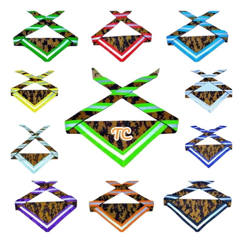 Jual scraf Pramuka ,loreng menyala /slayer pramuka | Shopee Indonesia