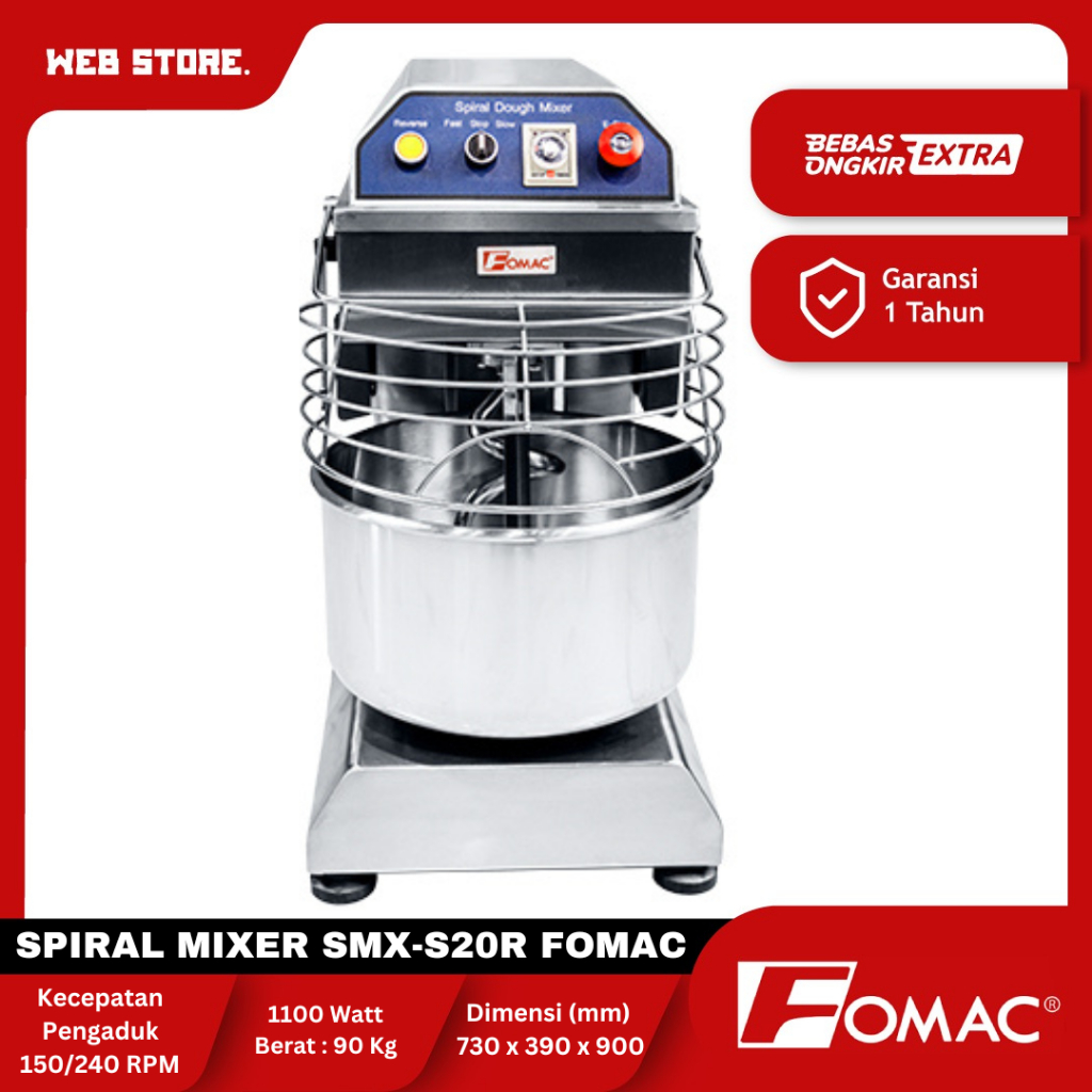 Jual Spiral Mixer Mesin Pengaduk Adonan Roti 20L Doughmaker Machine ...